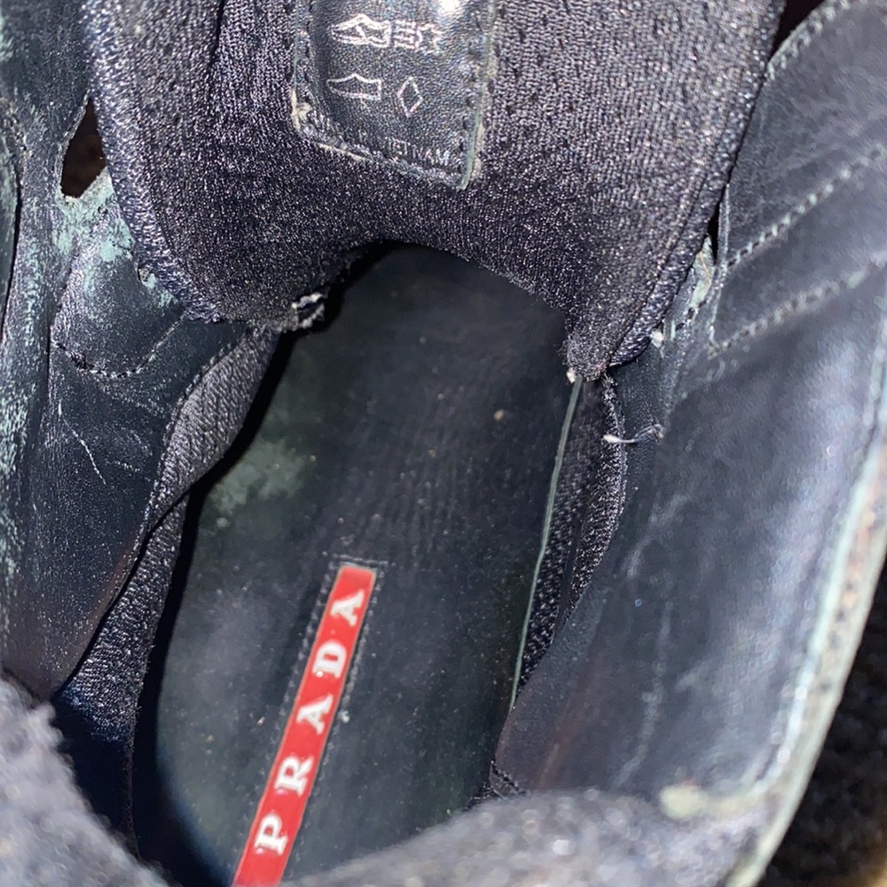 Prada Americas Cup Hightop Sneakers - Gem